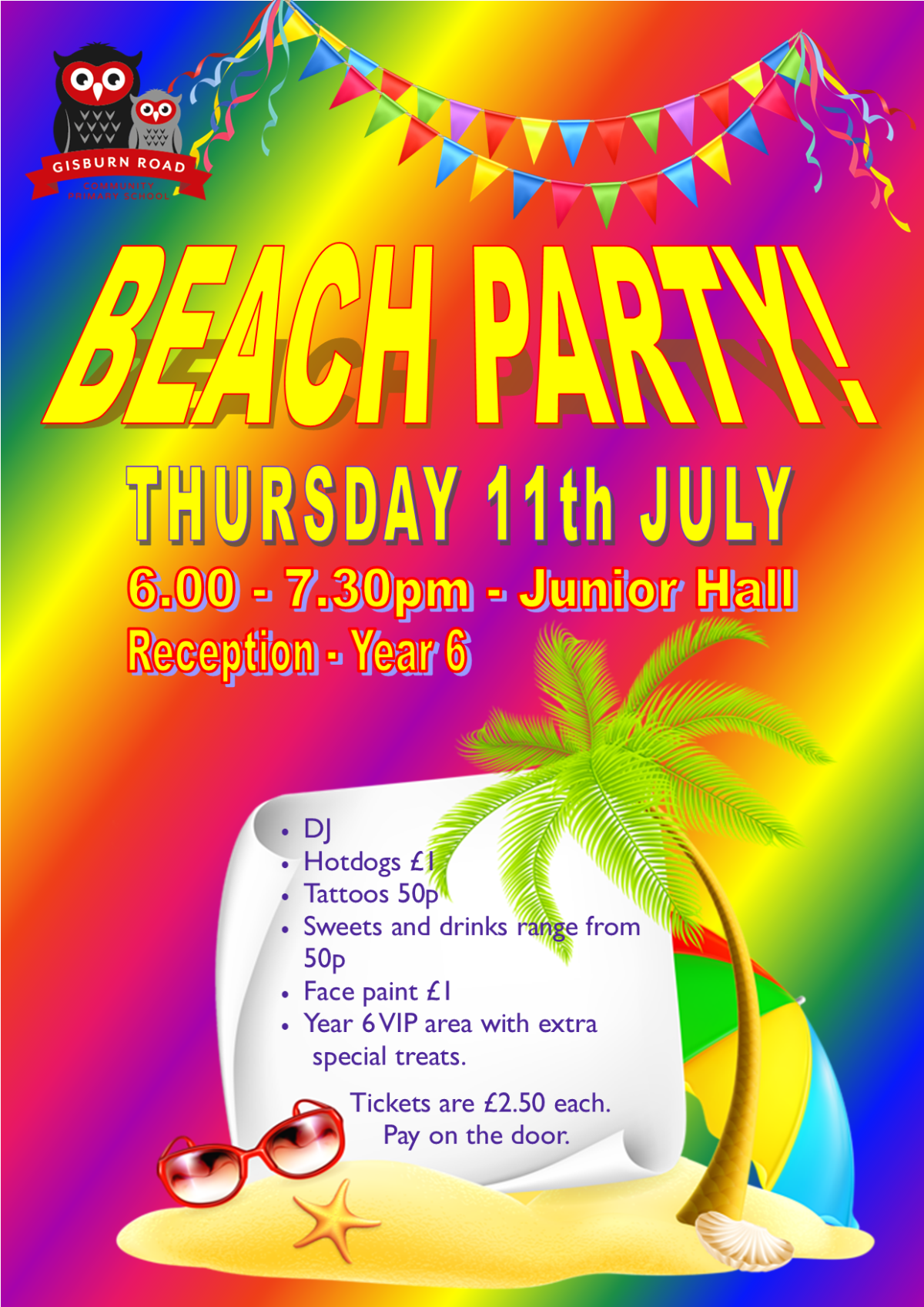 Beach Party Disco - Gisburn Road Barnoldswick Primary School
