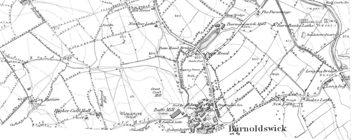 topper-barnoldswick-historic-map - Gisburn Road Barnoldswick Primary School